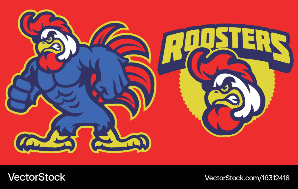 Color Rooster Vector Images (over 7,800)