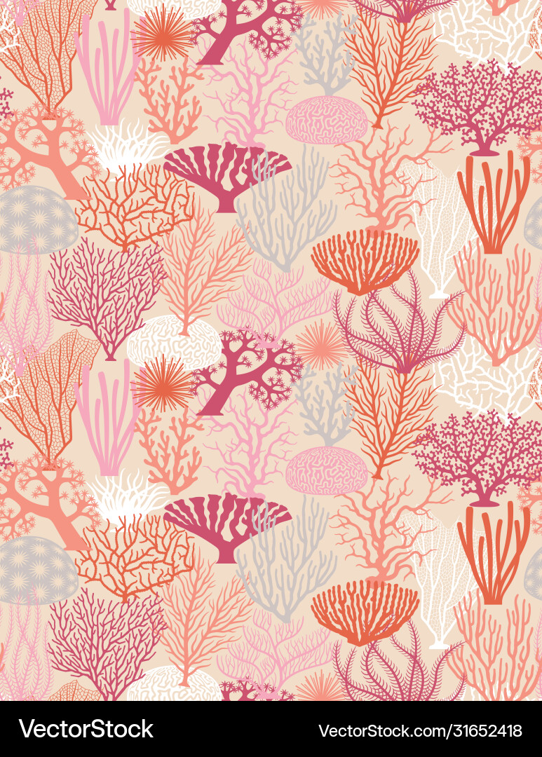Coral Reef Texture Royalty Free Vector Image - VectorStock