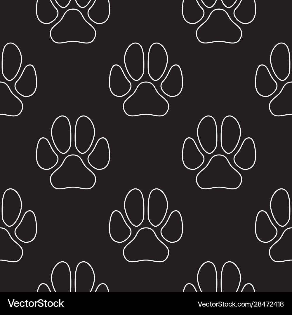 Printable Dog Paw Prints Fox Paw Print Stock Illustrations – 1,546