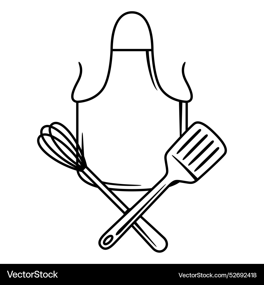 Kitchen utensils cooking tools Royalty Free Vector Image