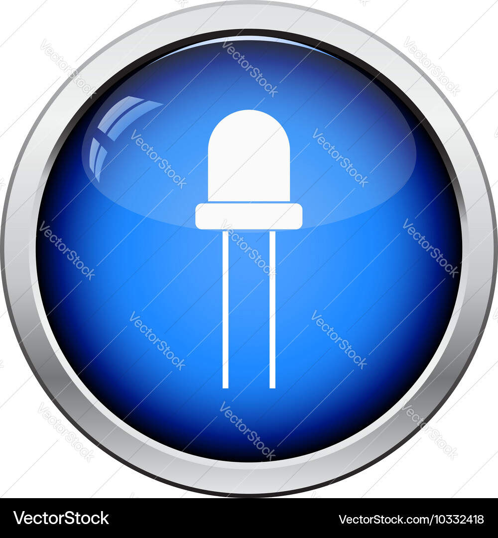 Light-emitting diode icon Royalty Free Vector Image