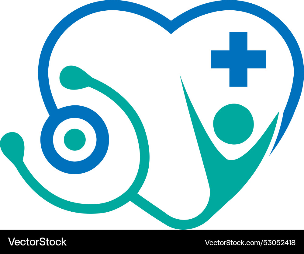 Medical and clinical logo Royalty Free Vector Image