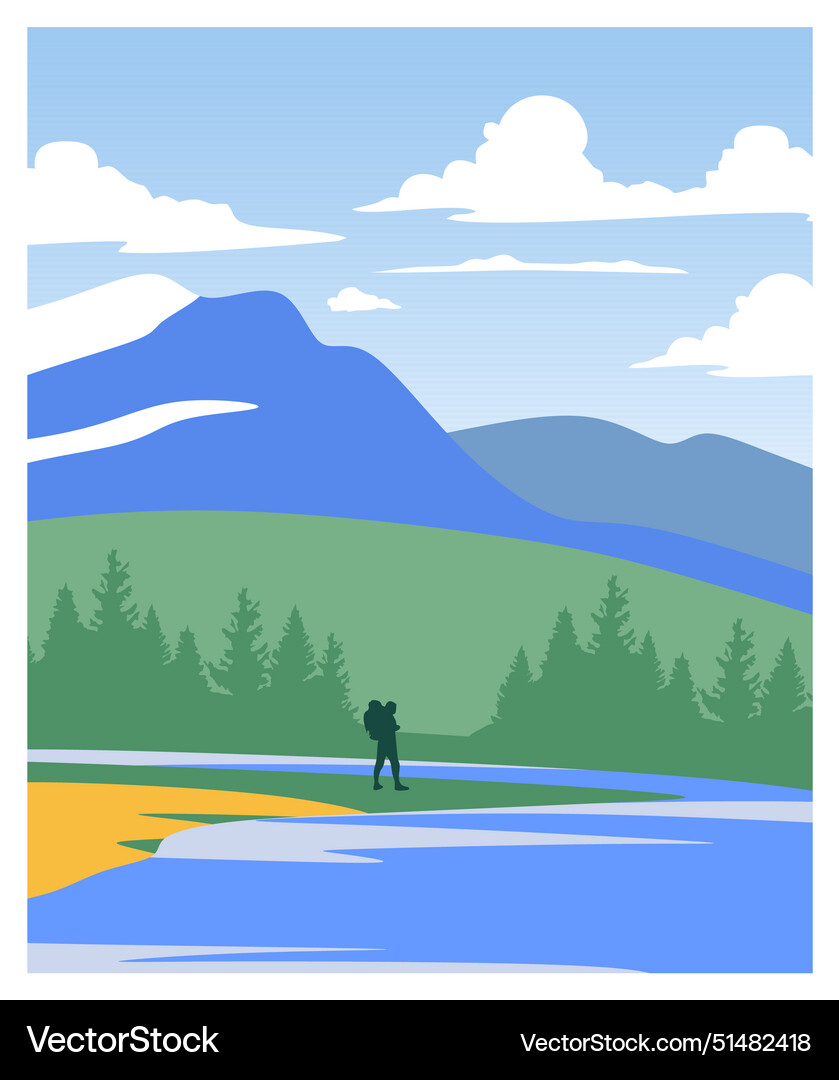 Midland oregon with beautiful views Royalty Free Vector