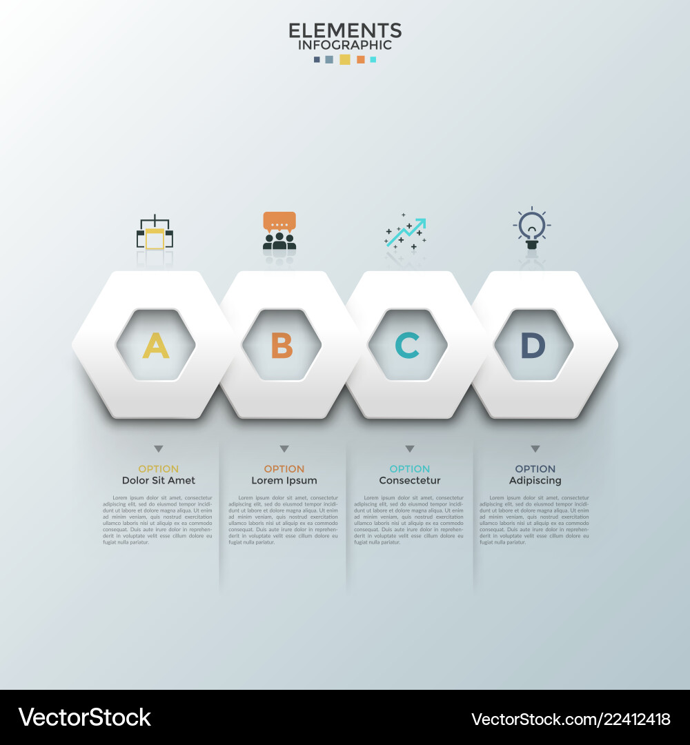 Modern infographic design template Royalty Free Vector Image