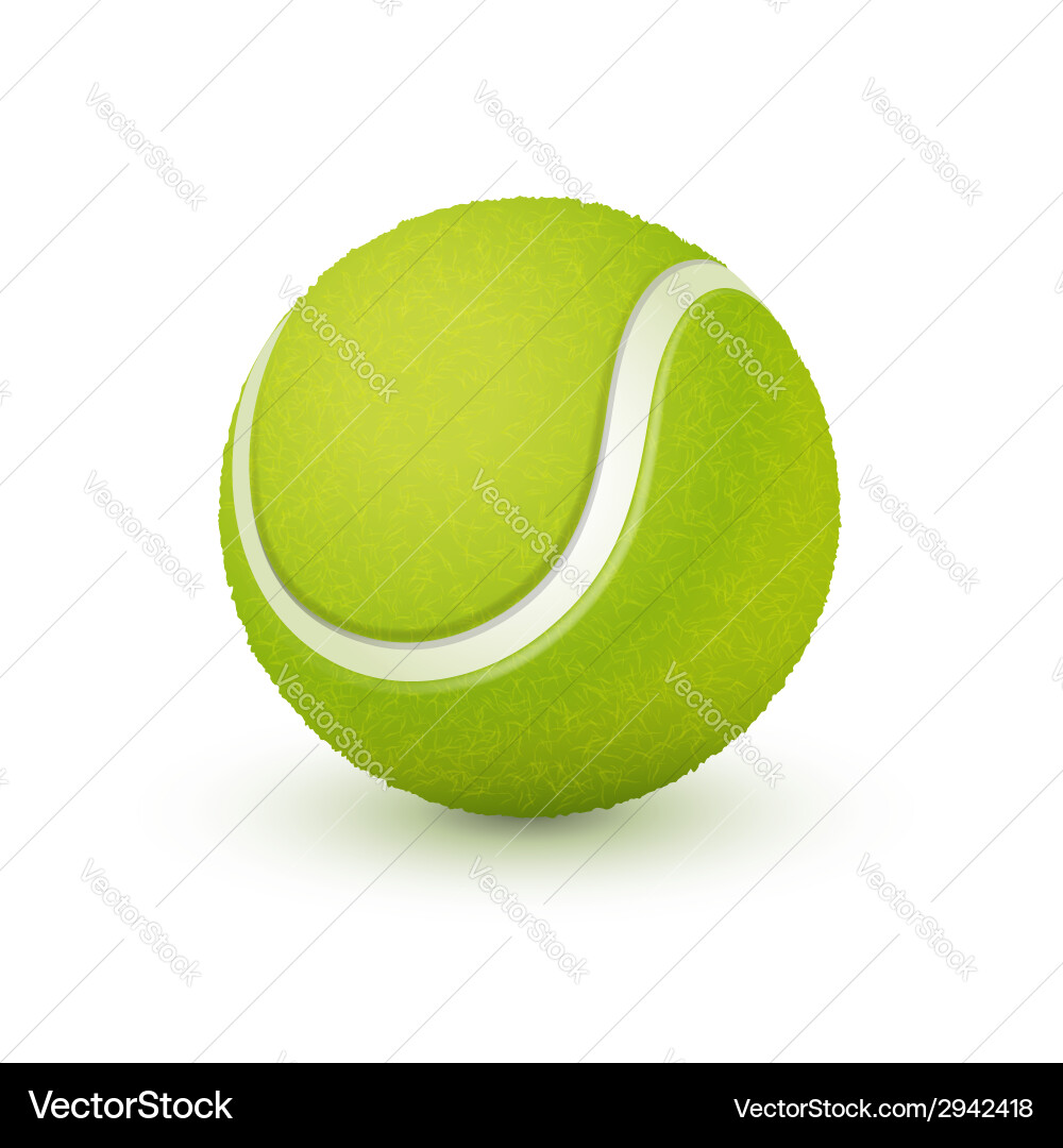 Realistic Tennis Ball Royalty Free Vector Image