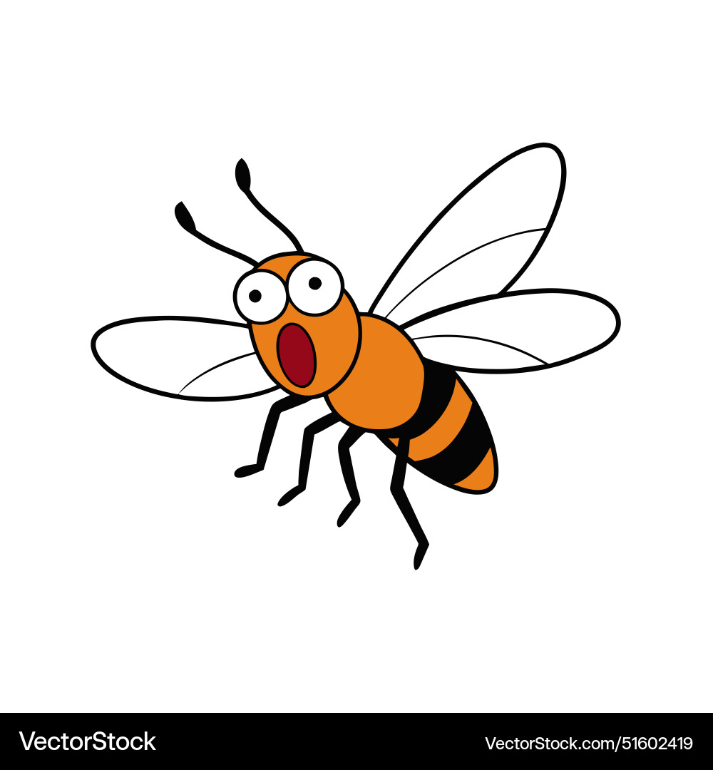 Ascalaphidae bug screams icon Royalty Free Vector Image