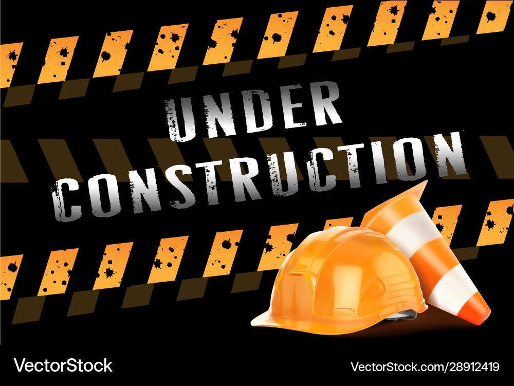 Under construction background Royalty Free Vector Image