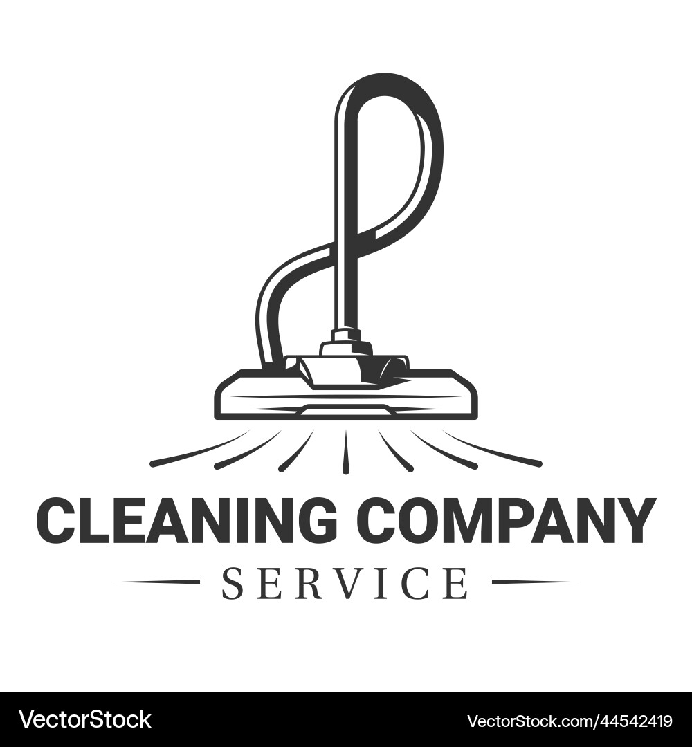 Vacuum cleaner logo Royalty Free Vector Image - VectorStock