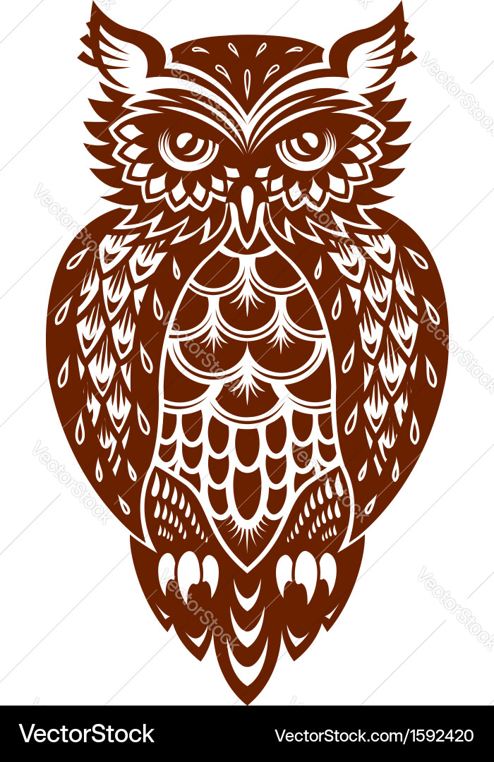 Owl Heraldry Vector Images (49)