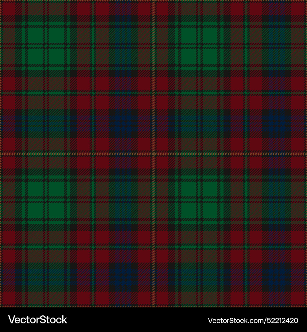 Colorful dark tartan plaid pattern Royalty Free Vector Image