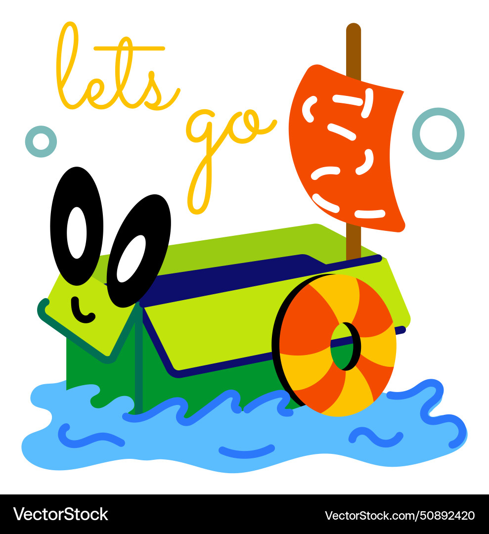 Lets go Royalty Free Vector Image - VectorStock