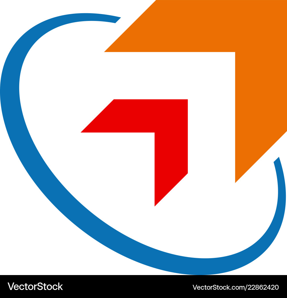 Progress Arrow Logo Royalty Free Vector Image - VectorStock