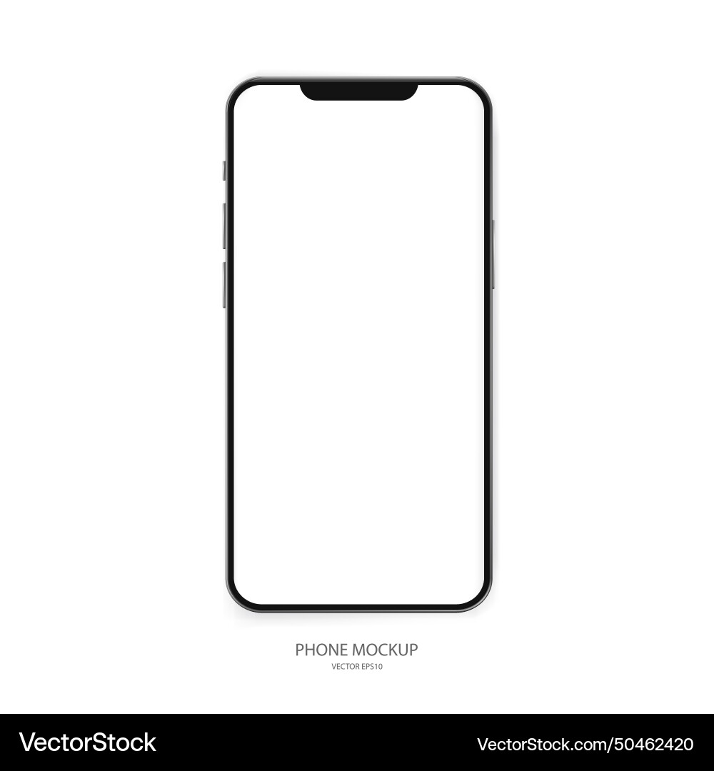 Realistic mobile phone smartphone mockup digital – Royalty-Free Vector ...