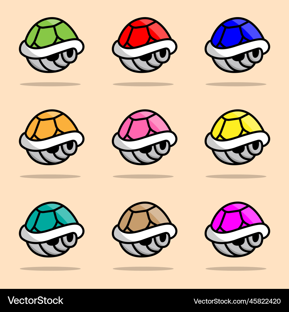 Turtle shell Royalty Free Vector Image - VectorStock