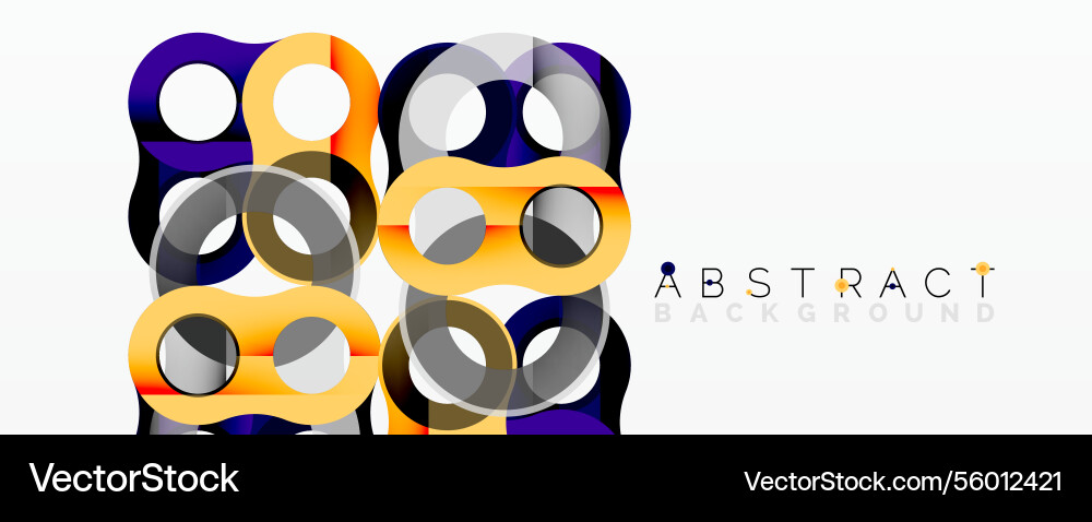 Abstract geometric pattern with interlocking Vector Image