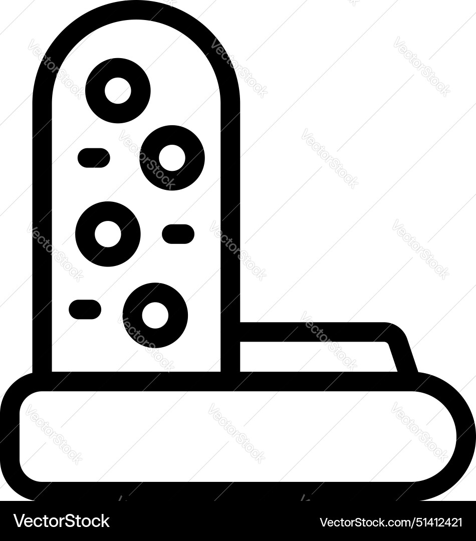 Coloring book style cash register icon Royalty Free Vector