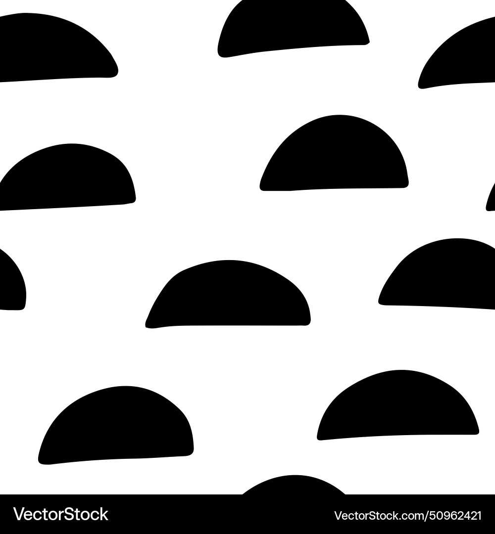 Geometric half-moon shapes pattern Royalty Free Vector Image