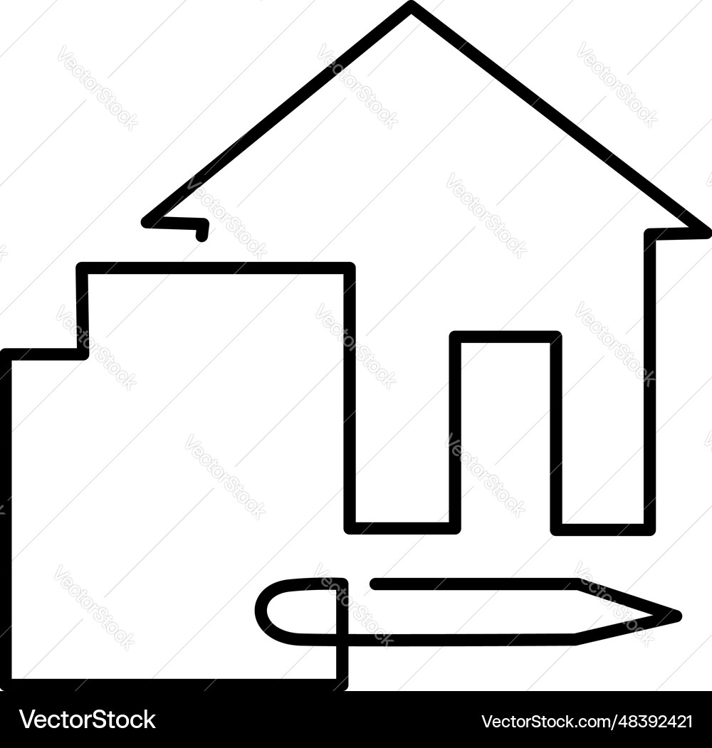 Renting or buying house real estate process Vector Image