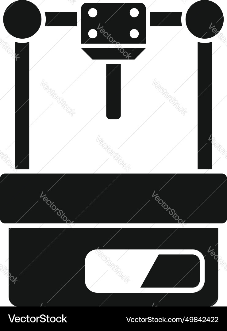 Biomedical printer icon simple bioprinting Vector Image