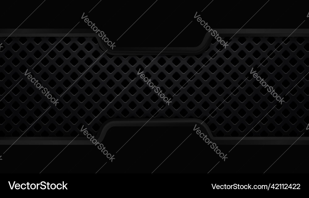 Black metal texture background Royalty Free Vector Image
