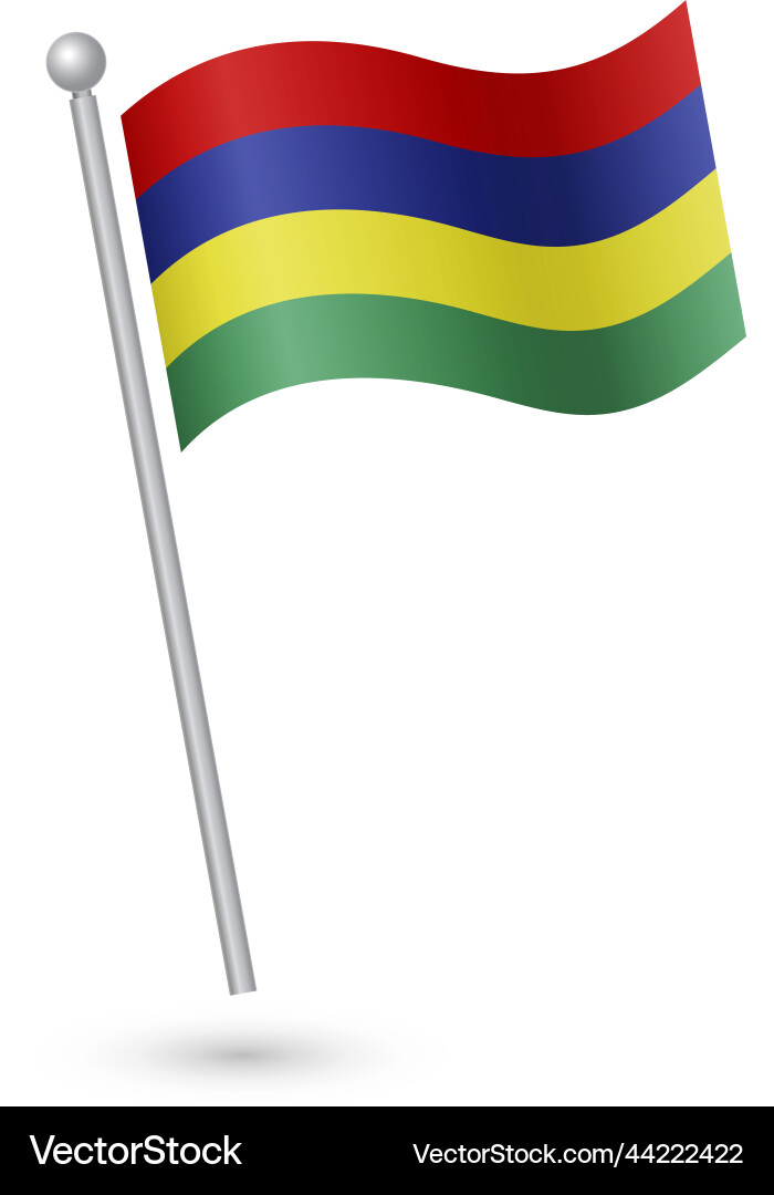 Mauritius national flag Royalty Free Vector Image