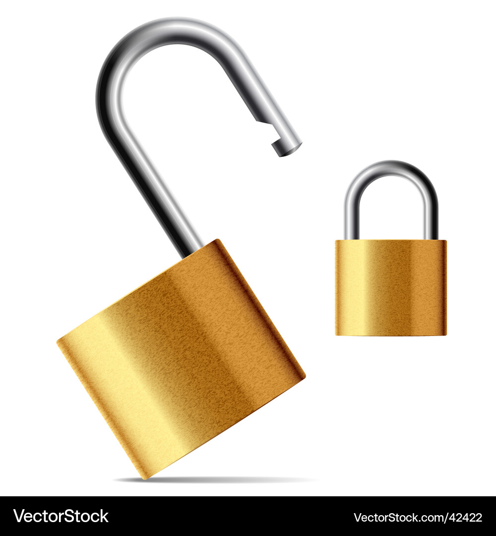 Padlock Royalty Free Vector Image - VectorStock