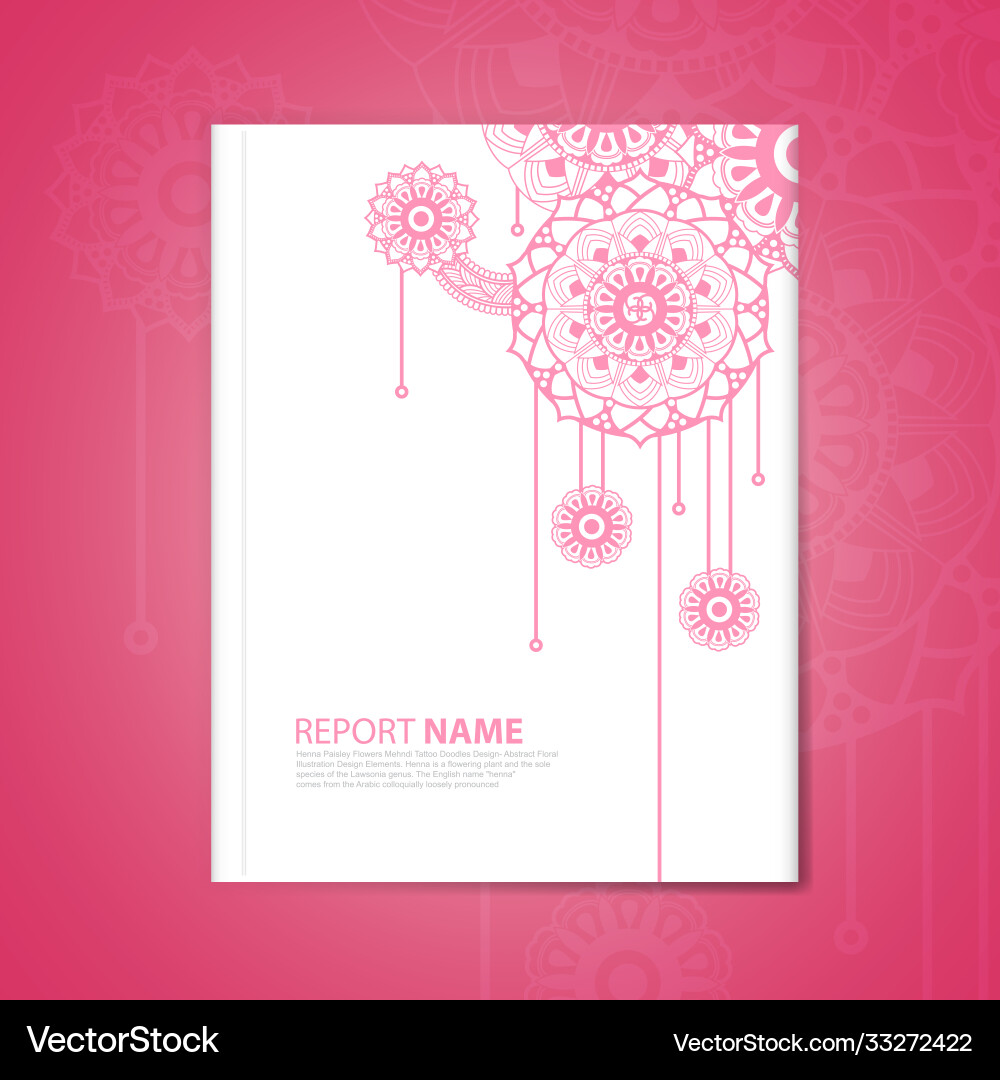 Report cover Royalty Free Vector Image - VectorStock