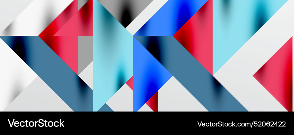 Tech minimal overlapping triangle shapes elements Vector Image