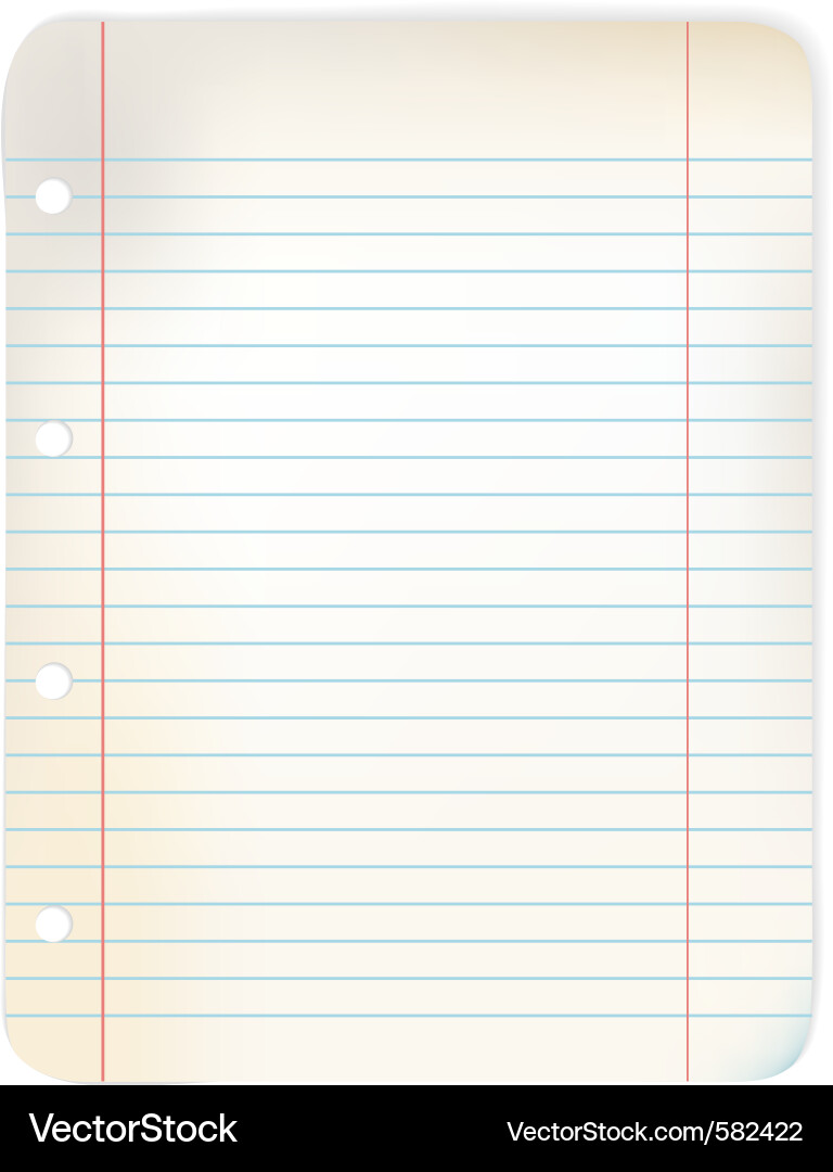 Vintage Lined Paper Royalty Free Vector Image - VectorStock