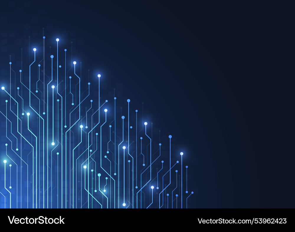 Abstract technology circuit board background Vector Image