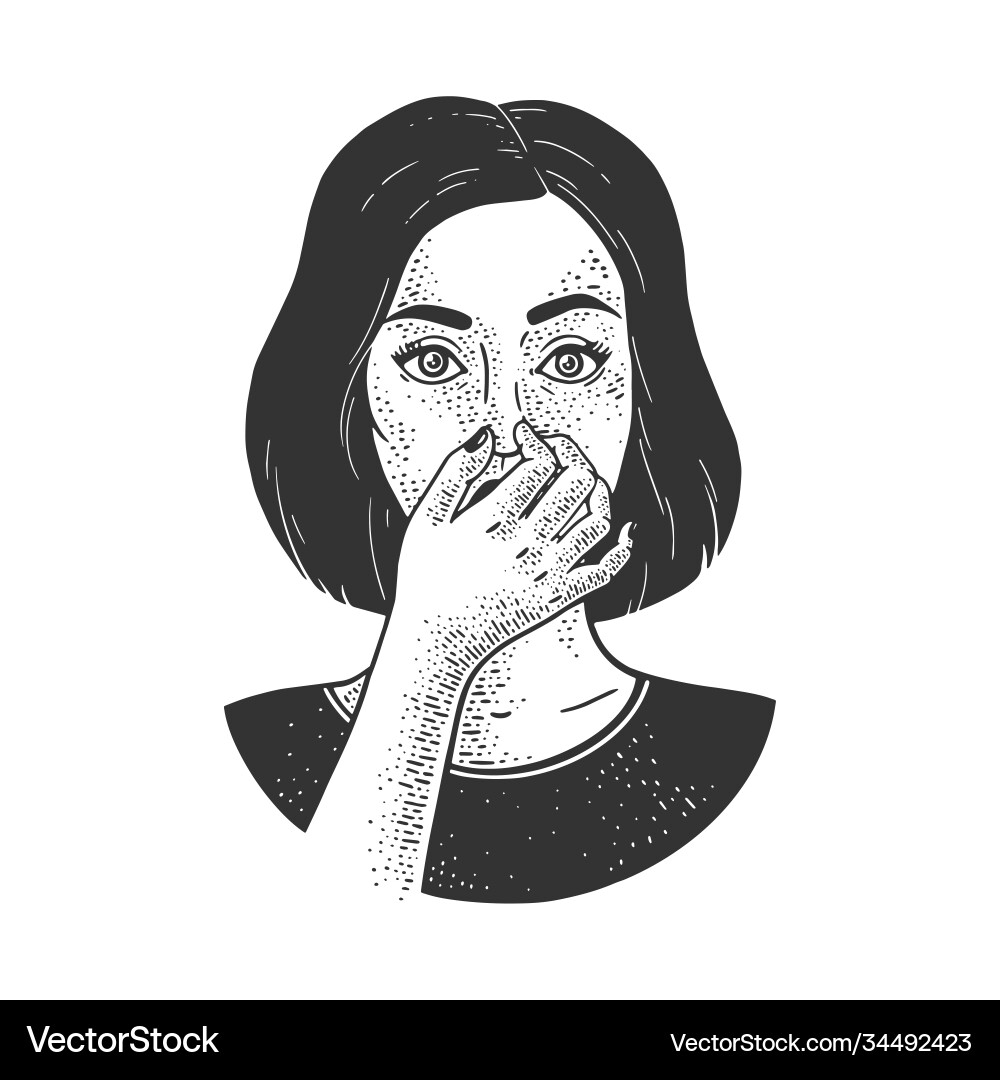 Bad smell sketch Royalty Free Vector Image - VectorStock