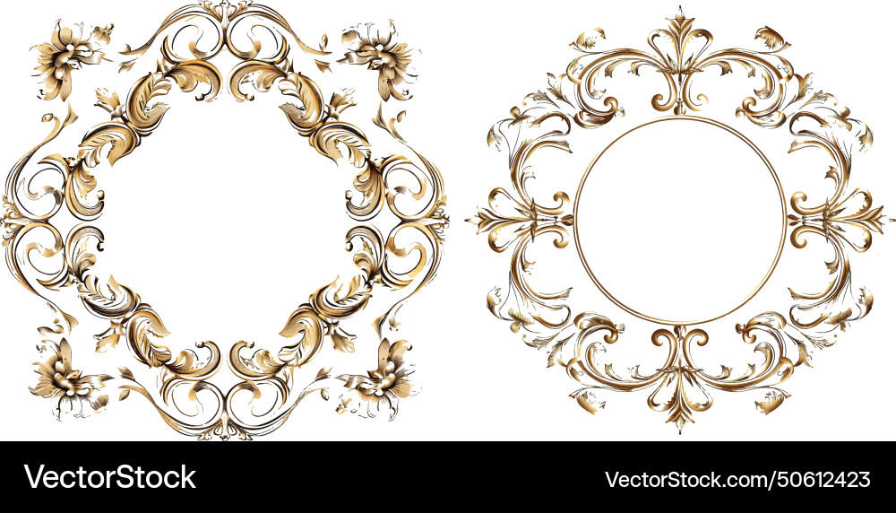 Decorative frame for wedding invitation Royalty Free Vector