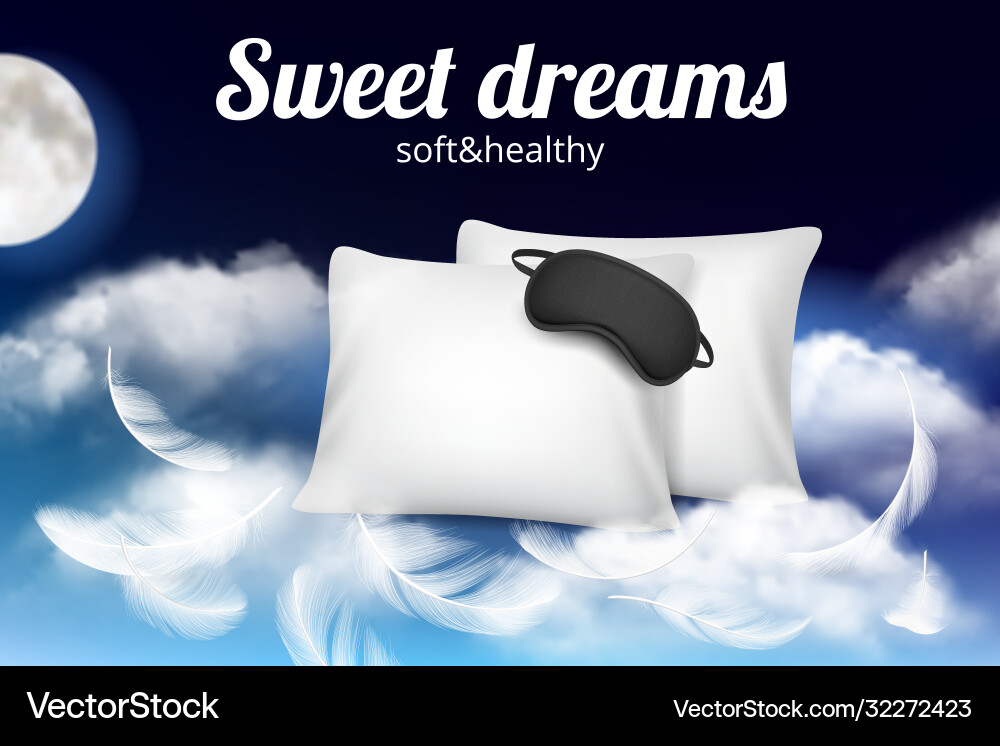Nighttime Sleep Poster Royalty Free Vector Image