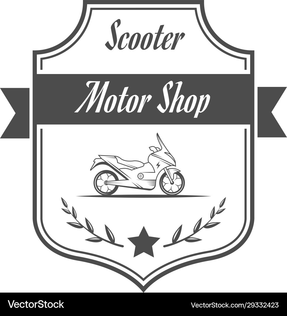 Retro motor shop Royalty Free Vector Image - VectorStock