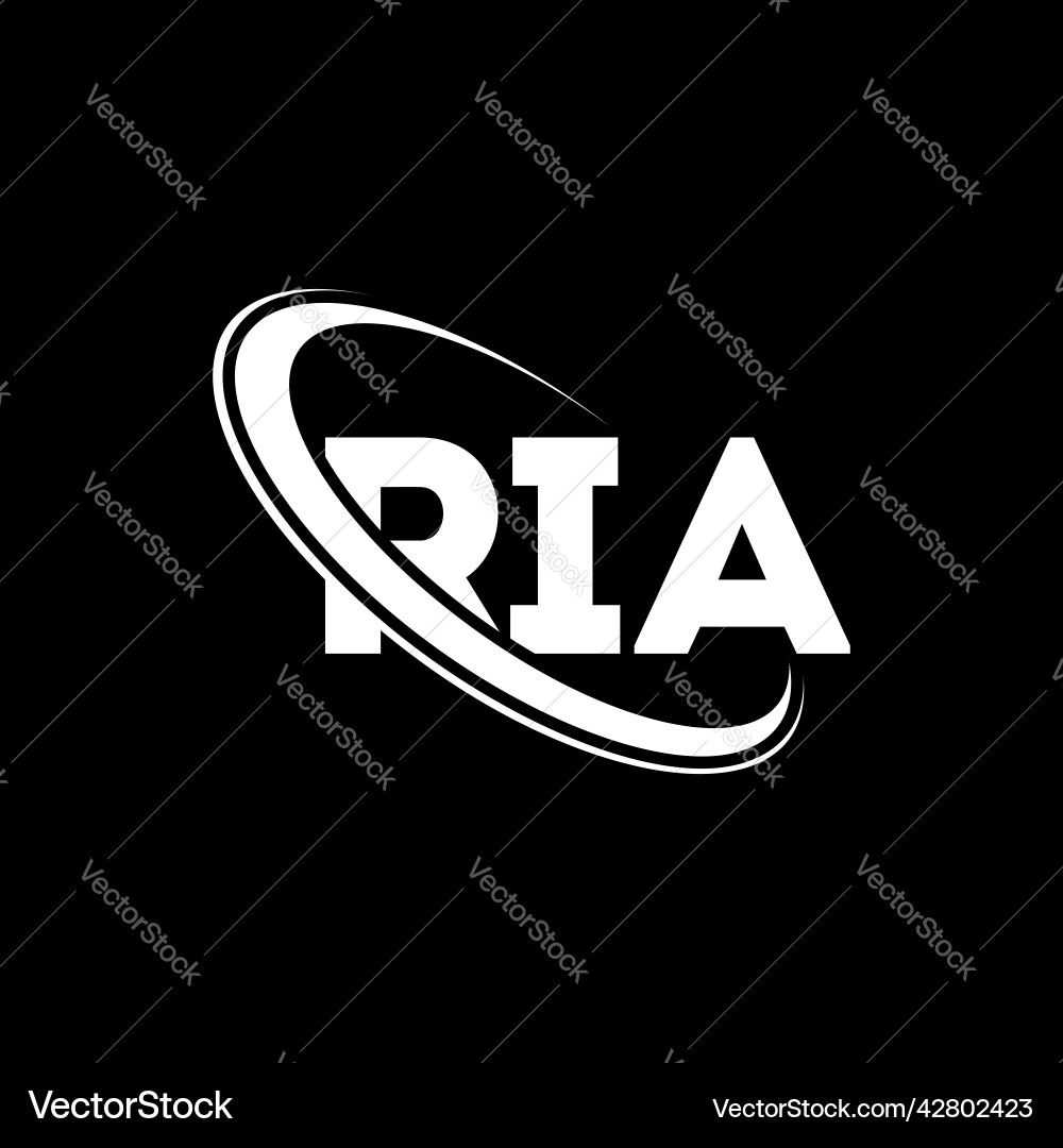 Ria logo letter design Royalty Free Vector Image