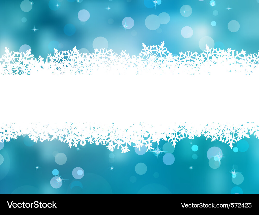 Winter Snowflake Border Royalty Free Vector Image