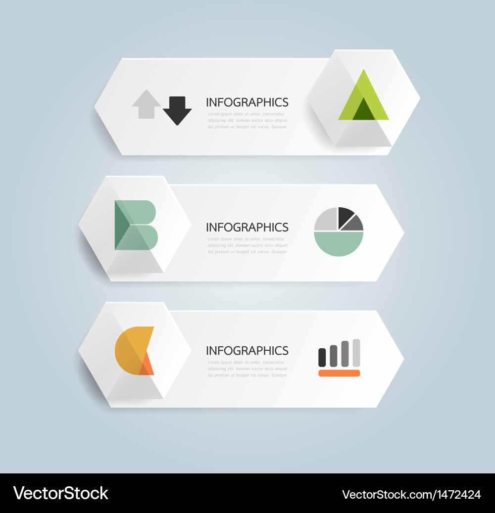 Modern design minimal style infographic template Vector Image