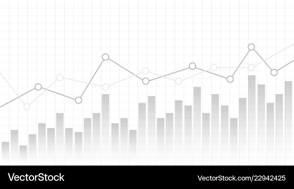 Abstract financial chart Royalty Free Vector Image