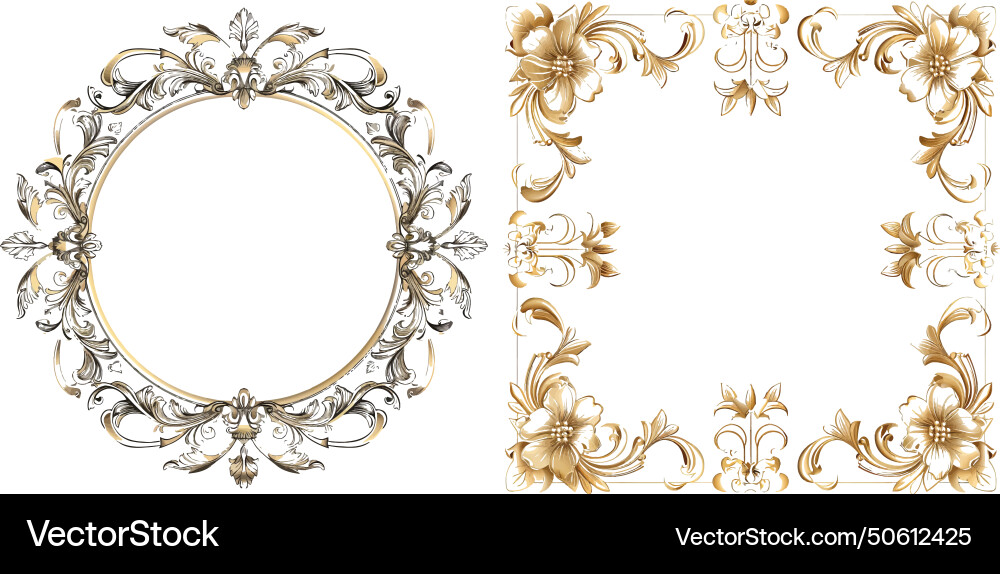 Decorative styled frame Royalty Free Vector Image