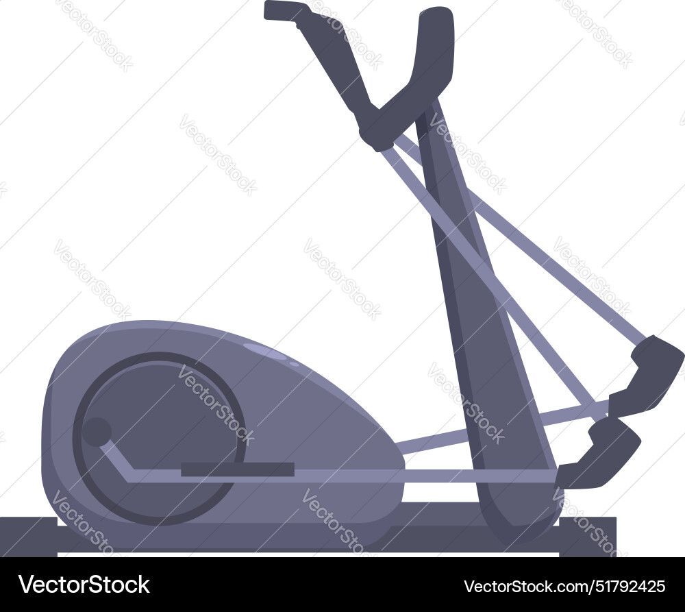 Elliptical trainer standing on a white background Vector Image