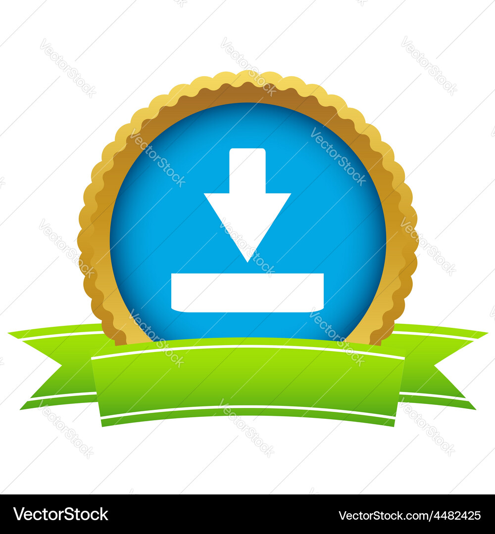 Gold Download Logo Lizenzfreies Vektorbild - VectorStock