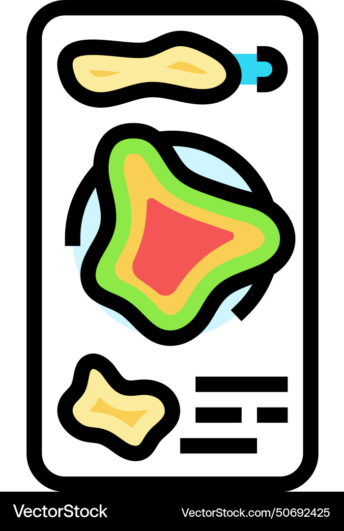 Heatmap Ux Ui Design Color Icon Royalty Free Vector Image