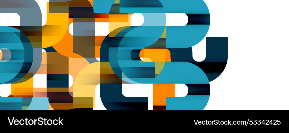 Lines abstract letter style design background Vector Image