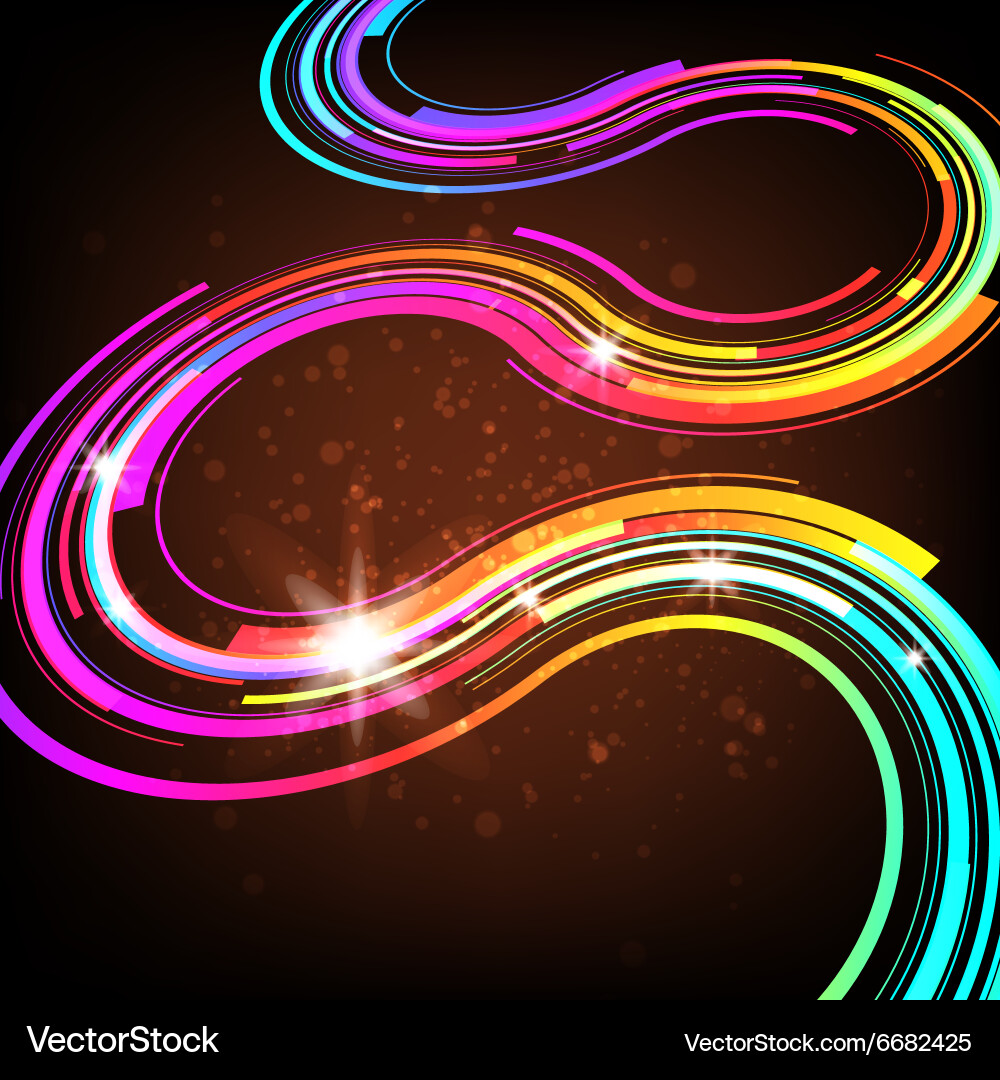 Neon Circuit Stream Royalty Free Vector Image - VectorStock