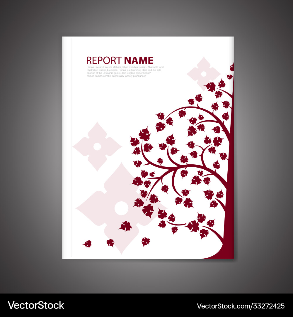 Report cover Royalty Free Vector Image - VectorStock