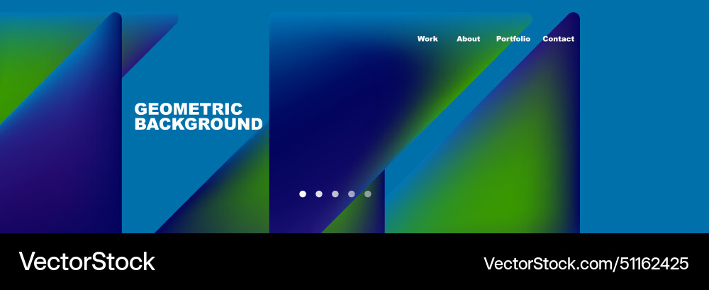 Sky blue and aqua gradient on a geometric Vector Image