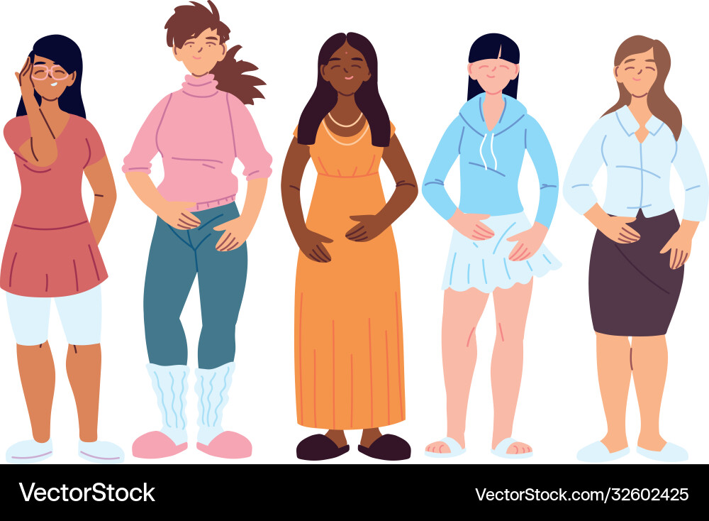 Cartoon Women Diversity