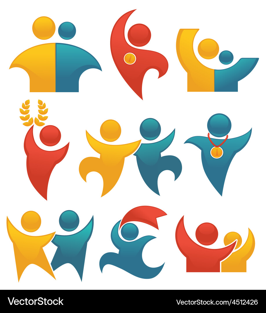 Active people Royalty Free Vector Image - VectorStock