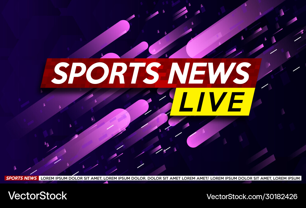 Background screen saver on breaking news Vector Image