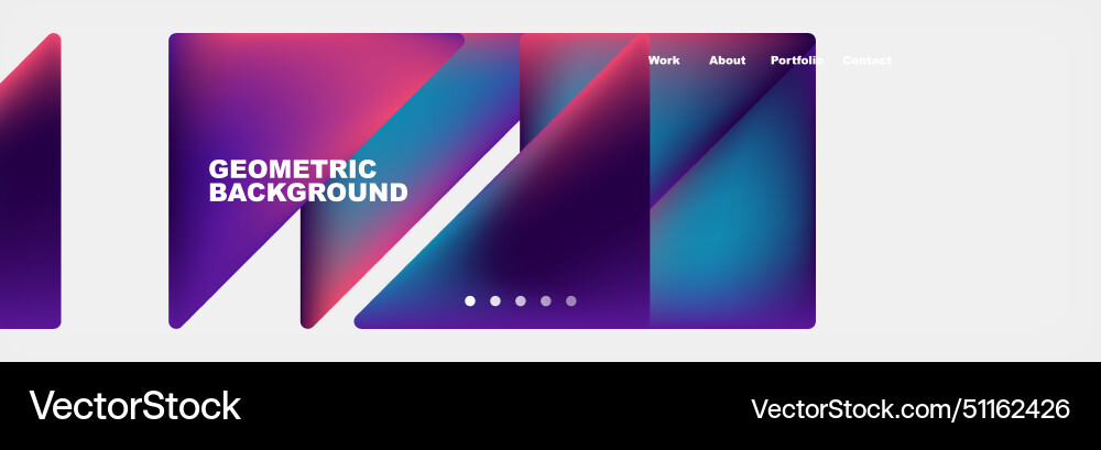 Geometric pattern with a gradient of violet and Vector Image